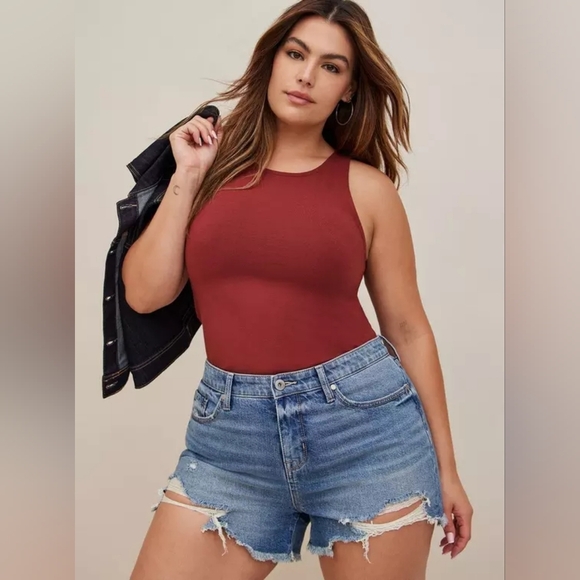 torrid | Tops | Torrid Foxy Brick Red High Neck Tank 3x | Poshmark